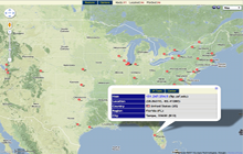 Network Security Application Geolocation Matrix